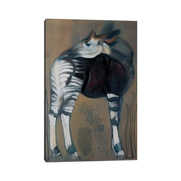 Brambly Cottage Okapi by Mark Adlington - Wrapped Canvas Gallery-Wrapped Canvas Giclée | Wayfair ...